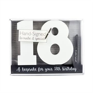 18th Birthday Signature Numbers | Find Me A Gift