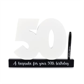 50th Birthday Signature Numbers | Find Me A Gift
