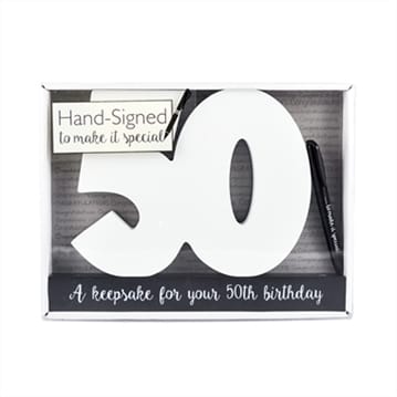 50th Birthday Signature Numbers | Find Me A Gift