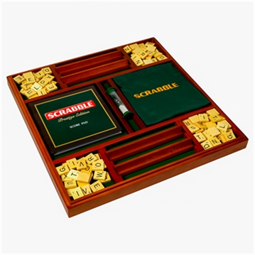 Prestige Scrabble with Turntable & Wooden Box | Find Me A Gift