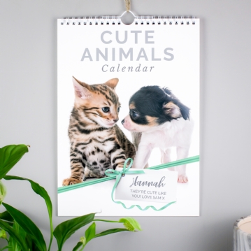 Personalised Cute Animal Calendars | Find Me A Gift