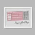 Personalised Concert Ticket Poster | Find Me A Gift